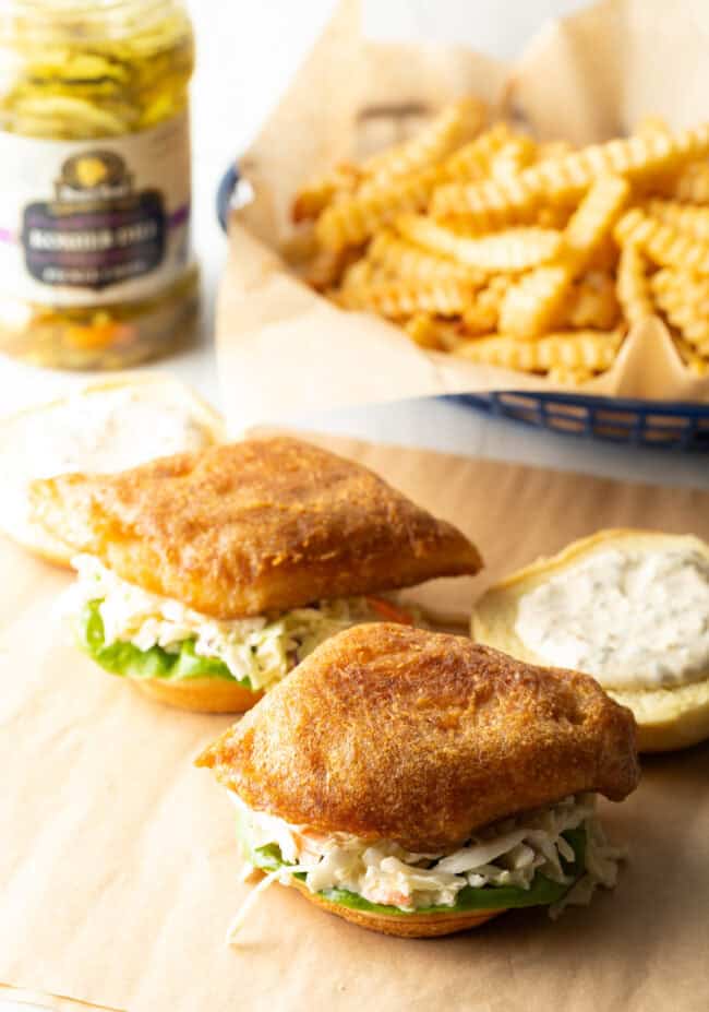 Fried Fish Sandwich Recipe (Video) - A Spicy Perspective
