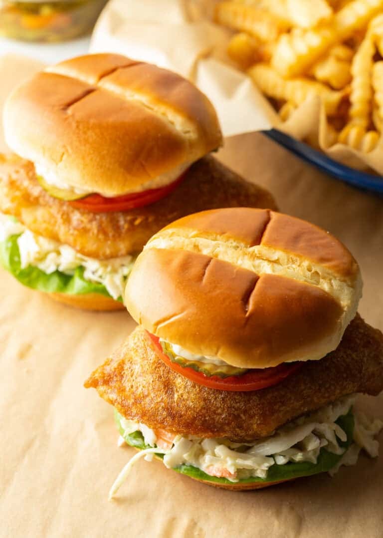 Fried Fish Sandwich Recipe (Video) - A Spicy Perspective