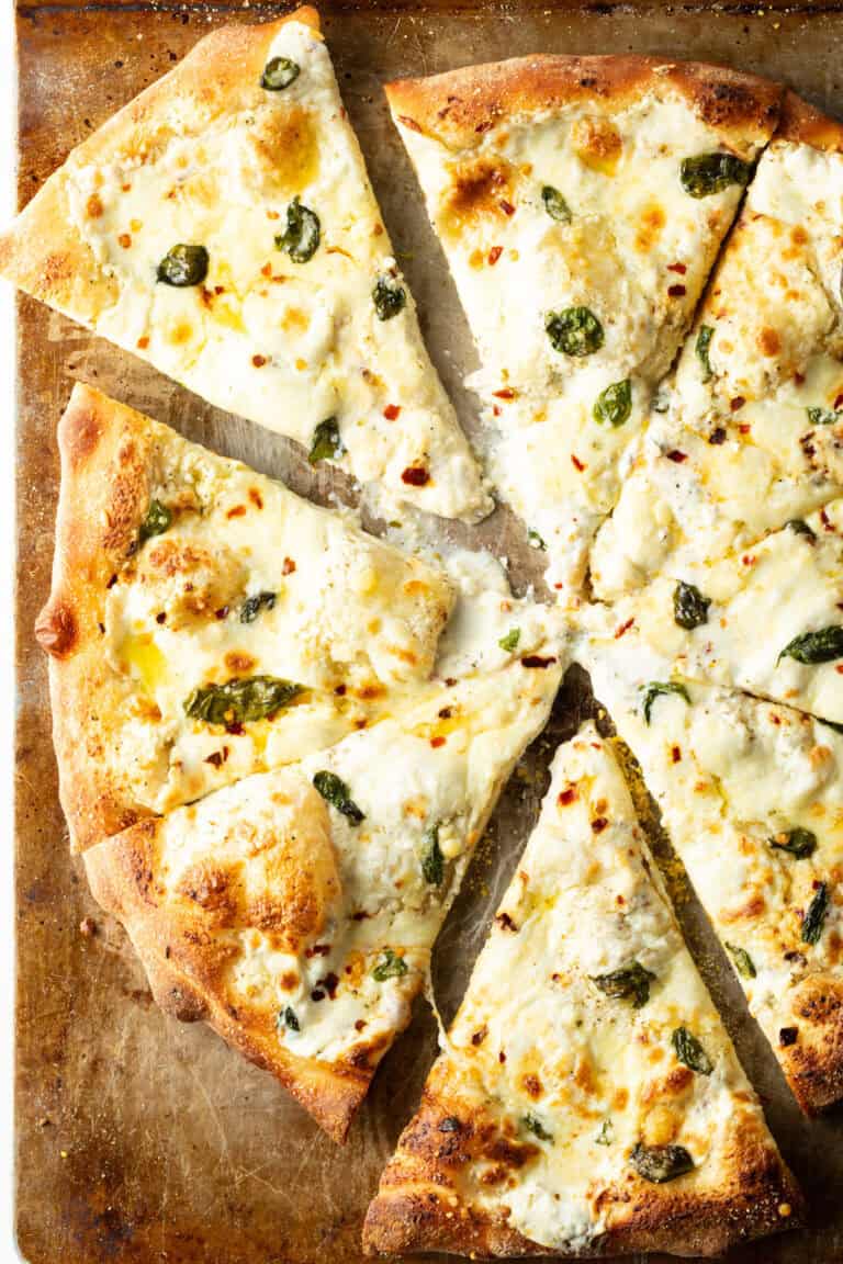 White Pizza Recipe (Pizza Bianca) - A Spicy Perspective