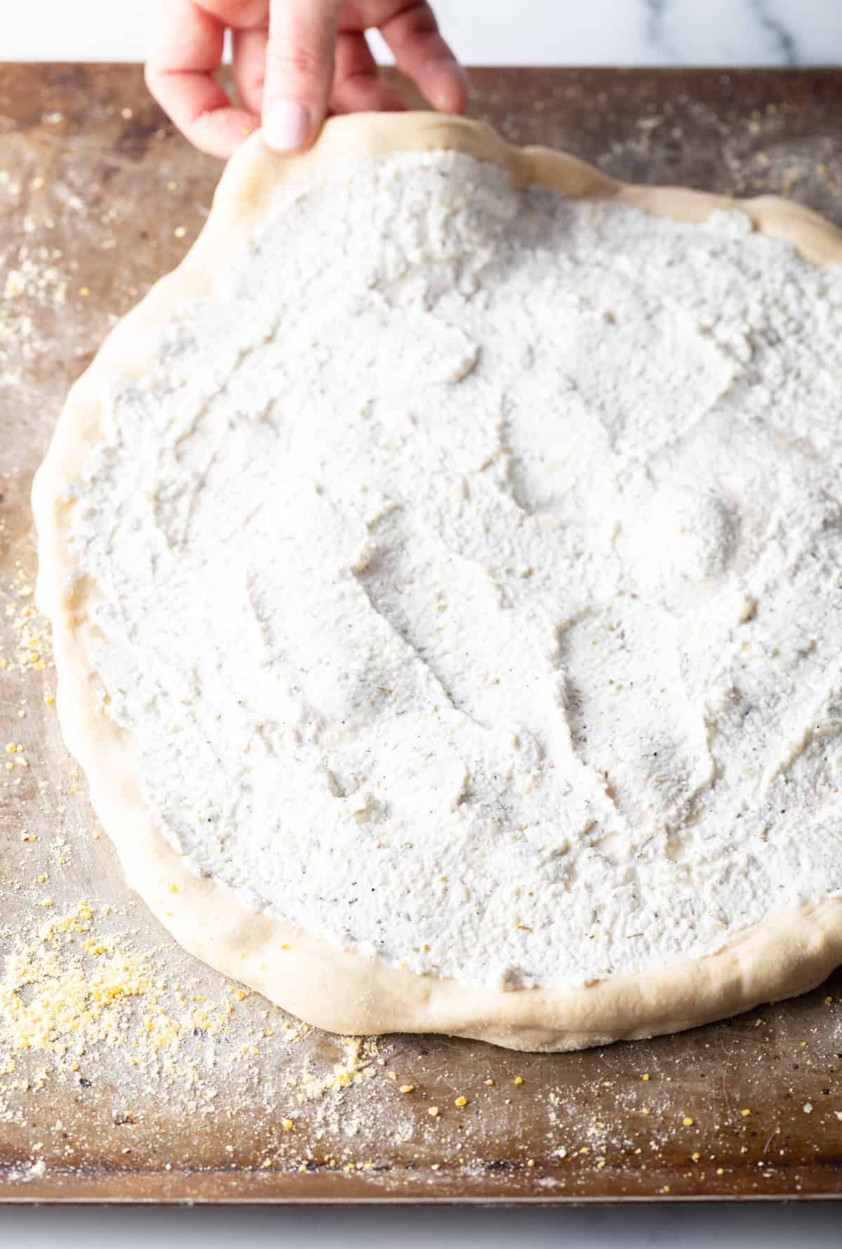 White Pizza Recipe (Pizza Bianca) Recipe + VIDEO - A Spicy Perspective