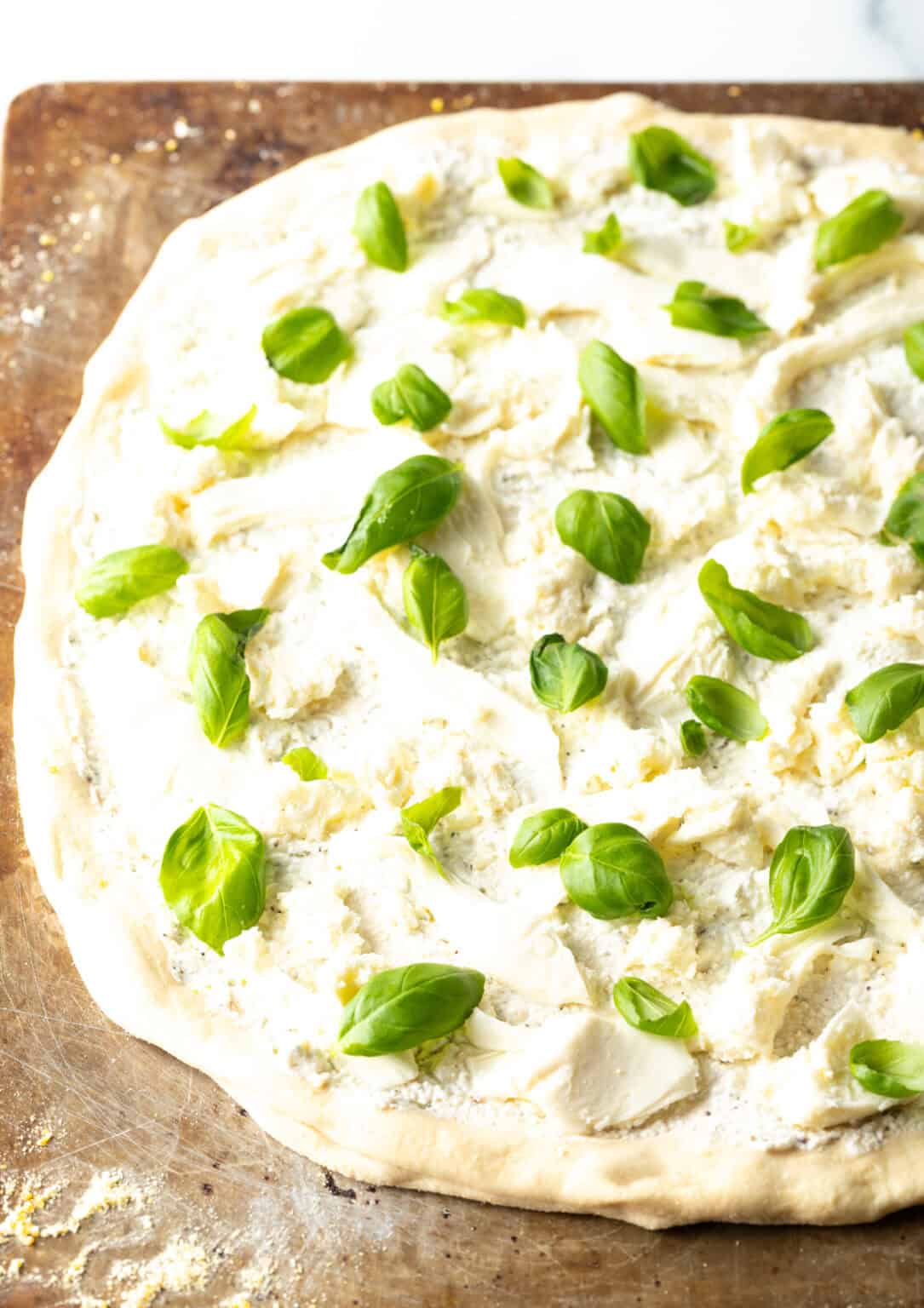 White Pizza Recipe (Pizza Bianca) Recipe + VIDEO - A Spicy Perspective