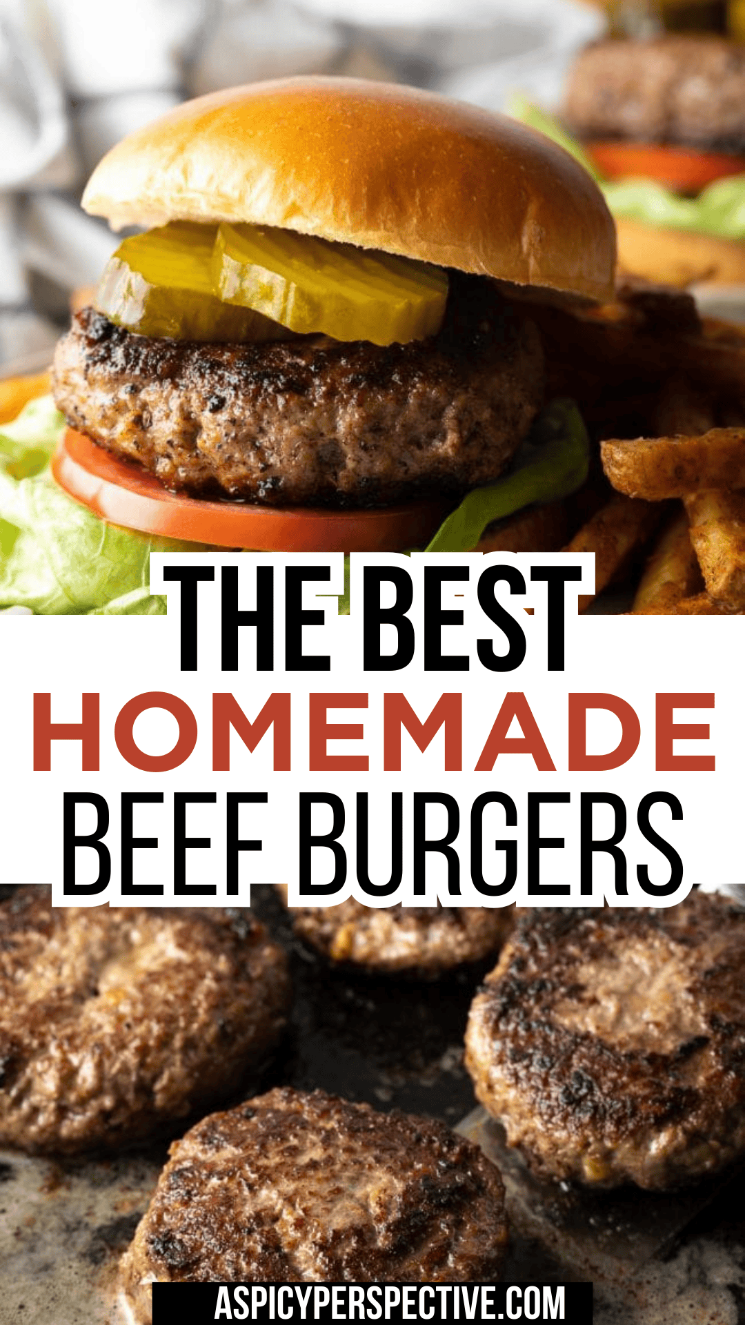 Best Hamburger Patty Recipe (Grill or Stovetop!) - A Spicy Perspective
