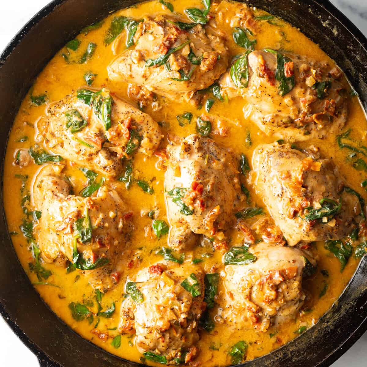 Creamy Tuscan Chicken - A Spicy Perspective