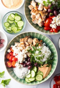 Mediterranean Chicken Bowl with Rice - A Spicy Perspective