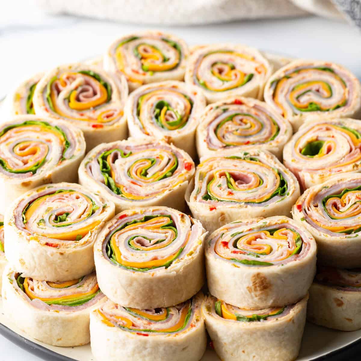Pinwheels with Ham and Cheese - A Spicy Perspective