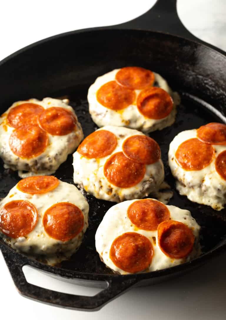 Pizza Burger Recipe (with Pepperoni and Cheese) - A Spicy Perspective