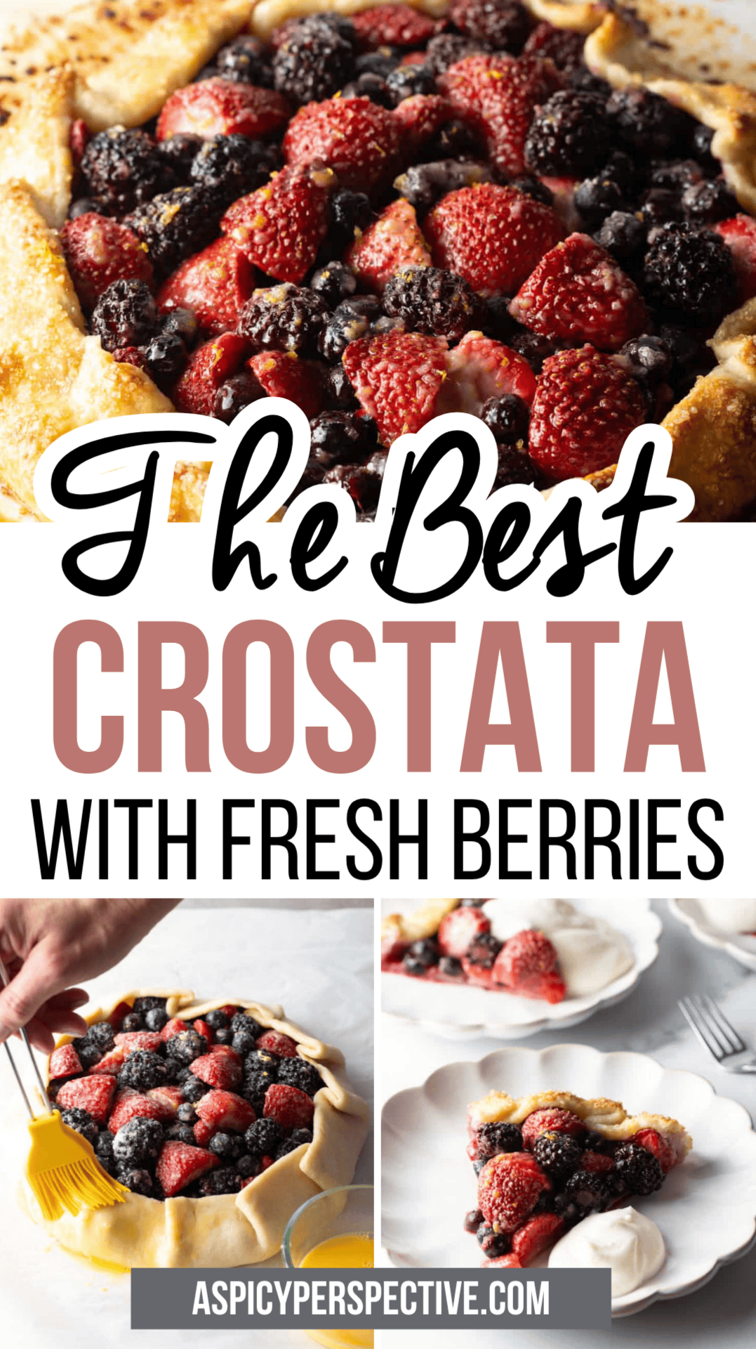 Crostata Recipe with Berries and Ricotta Cream - A Spicy Perspective