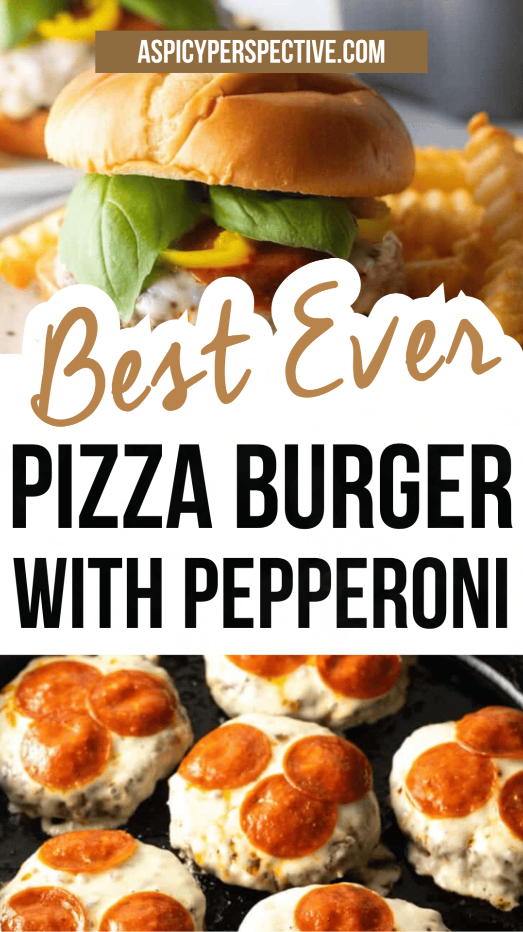Pizza Burger Recipe (with Pepperoni and Cheese) - A Spicy Perspective