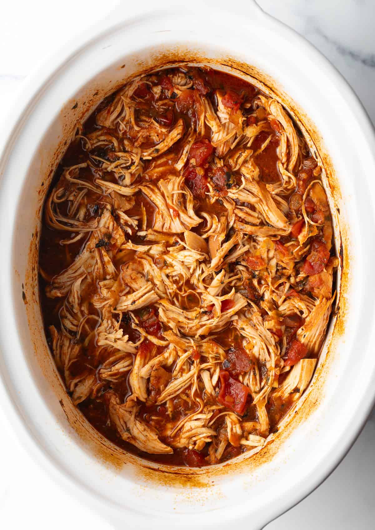 Slow Cooker Mexican Chicken (Shredded Chicken for Tacos) - A Spicy ...