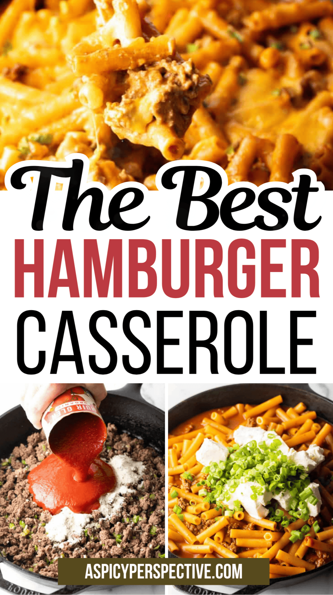 Cheesy Hamburger Casserole (One-Pot Recipe!) - A Spicy Perspective