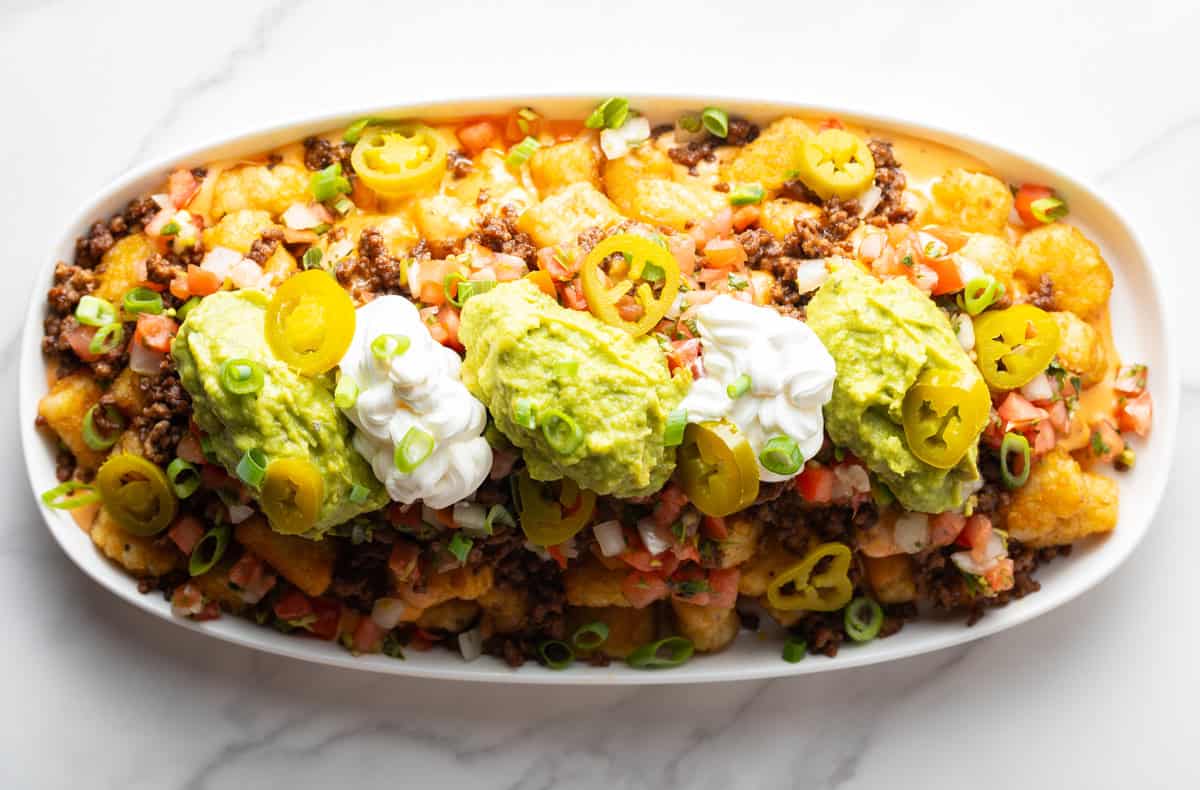 Loaded Tater Tots (Totchos) - A Spicy Perspective